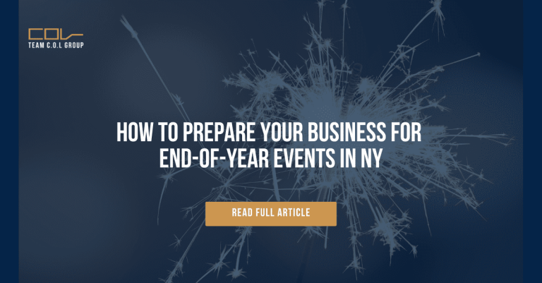 How to Prepare Your Business for End-of-Year Events in NY - Team Col